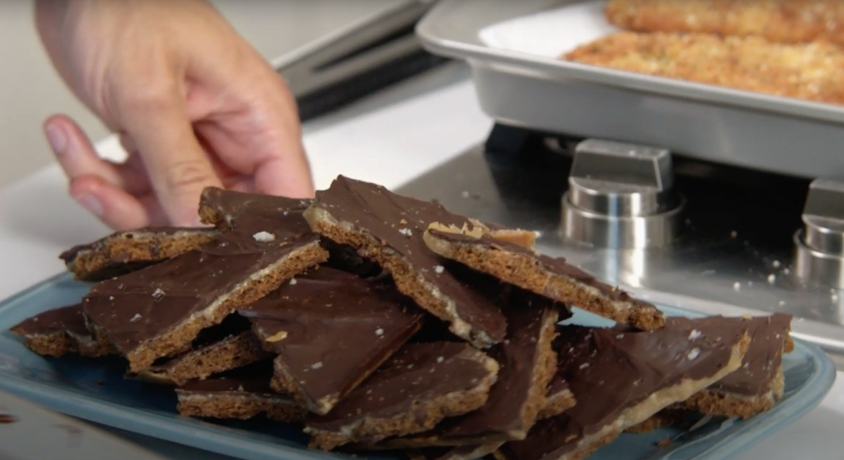 Chocolate Chip Cookie Brittle Recipe from Jake Makes It Easy – Rachael Ray