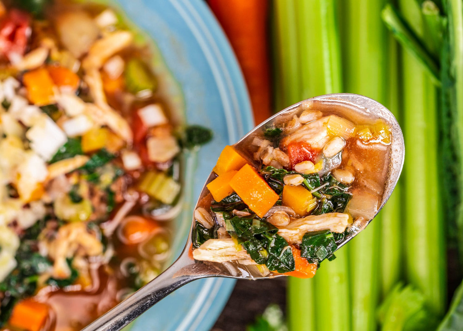 Rachael's Chicken, Sausage and Farro Soup – Rachael Ray