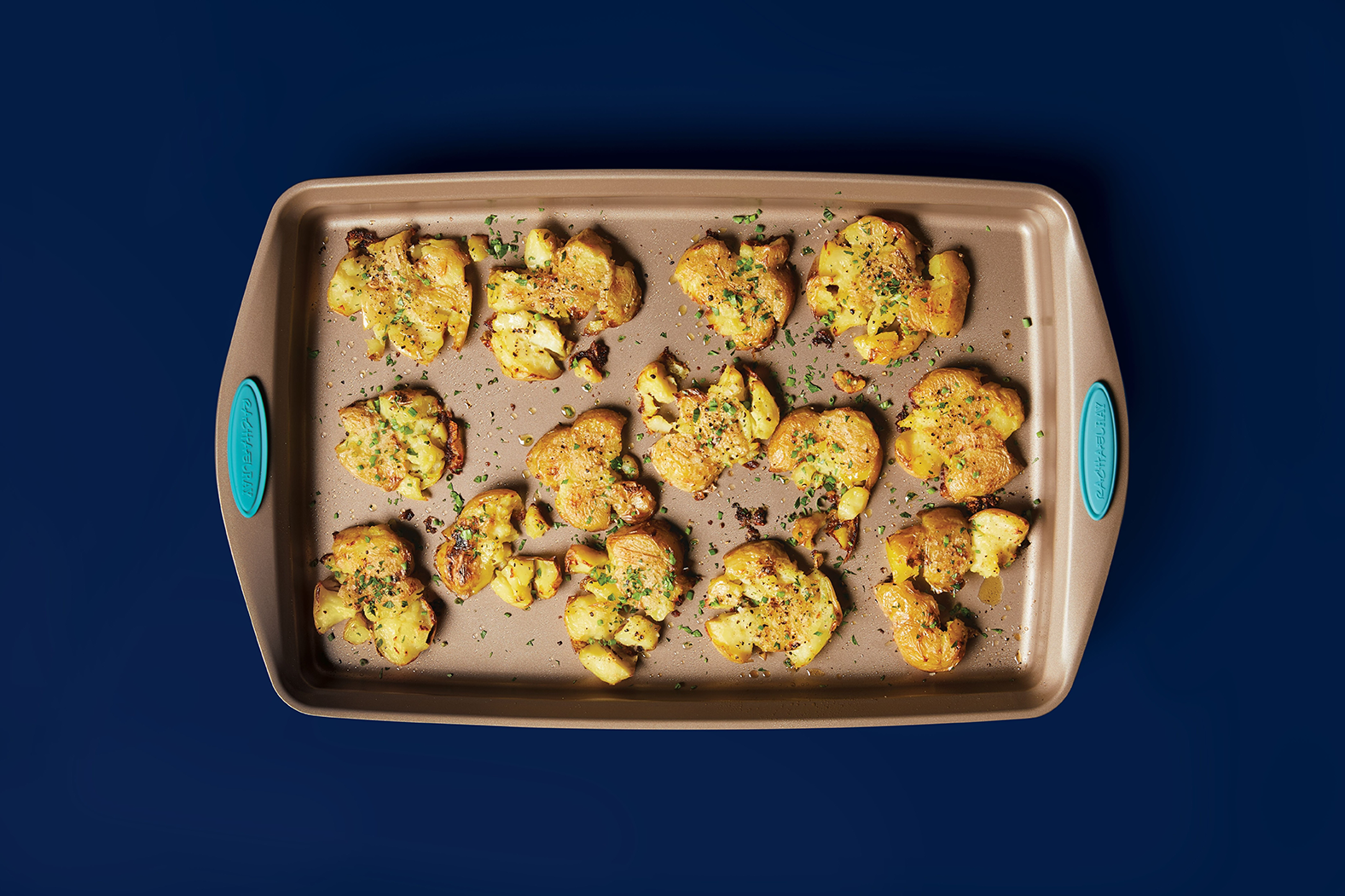 Crispy Smashed Potatoes Recipe by Rach | Rachael Ray Recipes