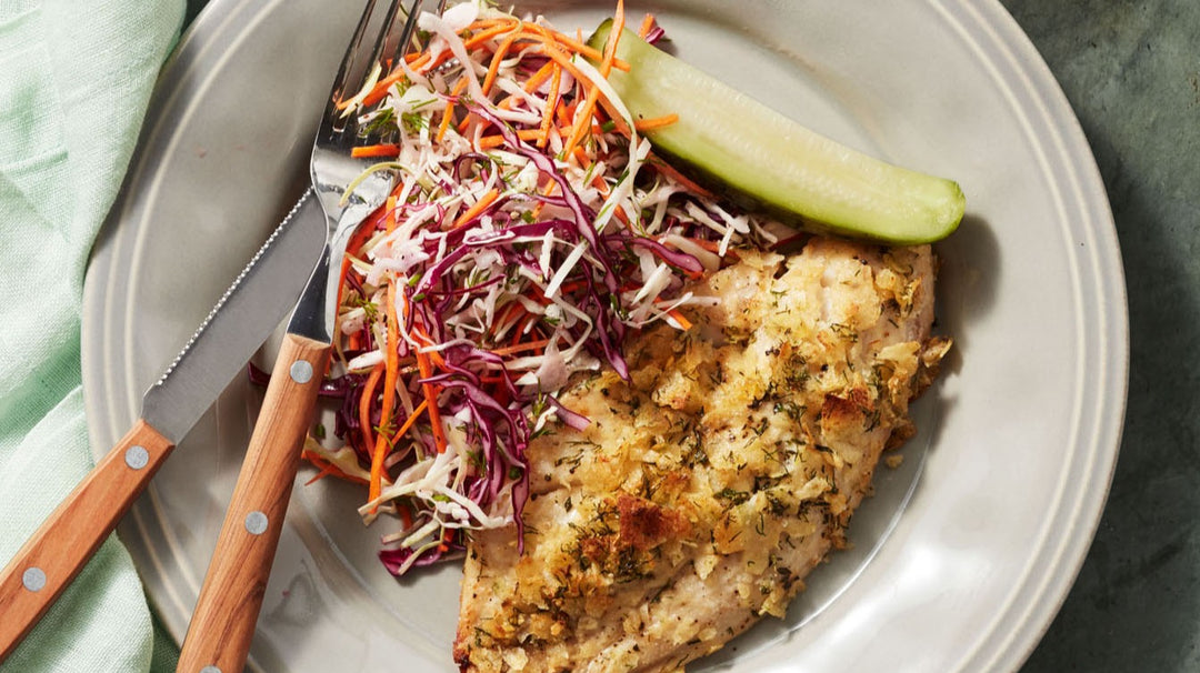 "Salt & Vinegar Potato Chip Fish Fillets" – Rachael Ray