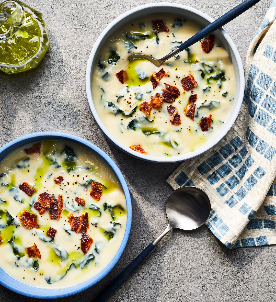 "Colcannon (Irish Potato & Kale) Soup" – Rachael Ray